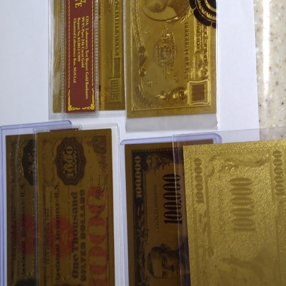 Other | Six 24k Gold Foil Bills 1005000100000 | Poshmark